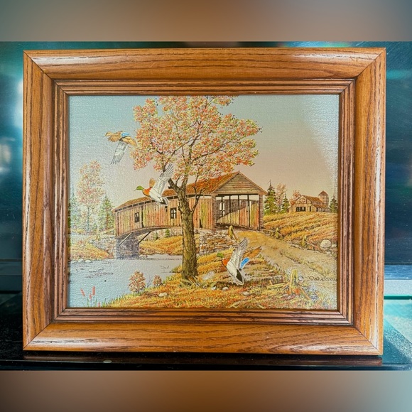 Art | Vintage C Carson Serigraph Oil Painting | Poshmark